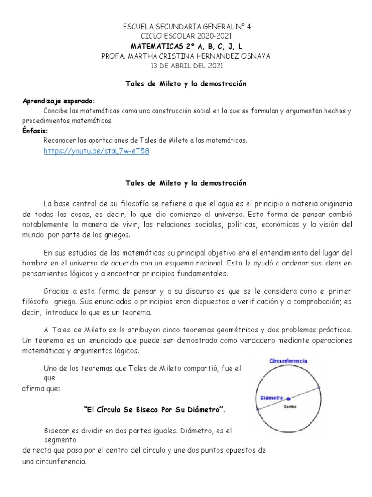 13 ABRIL 2° MATEMATICAS - Documentos de Google | PDF | Ángulo | Triángulo