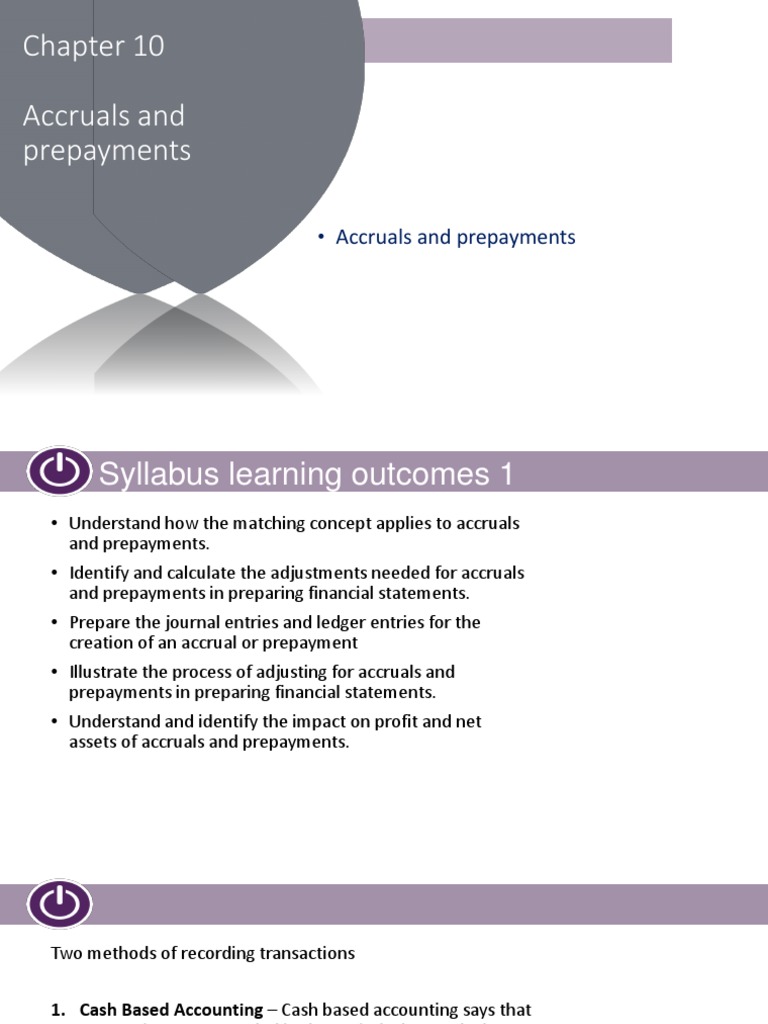 Accrualschap 10 | Download Free PDF | Accrual | Balance Sheet