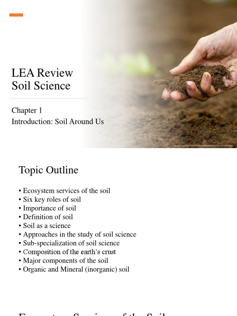 Chapter 1 Soil Science | PDF | Soil | Chemical Substances