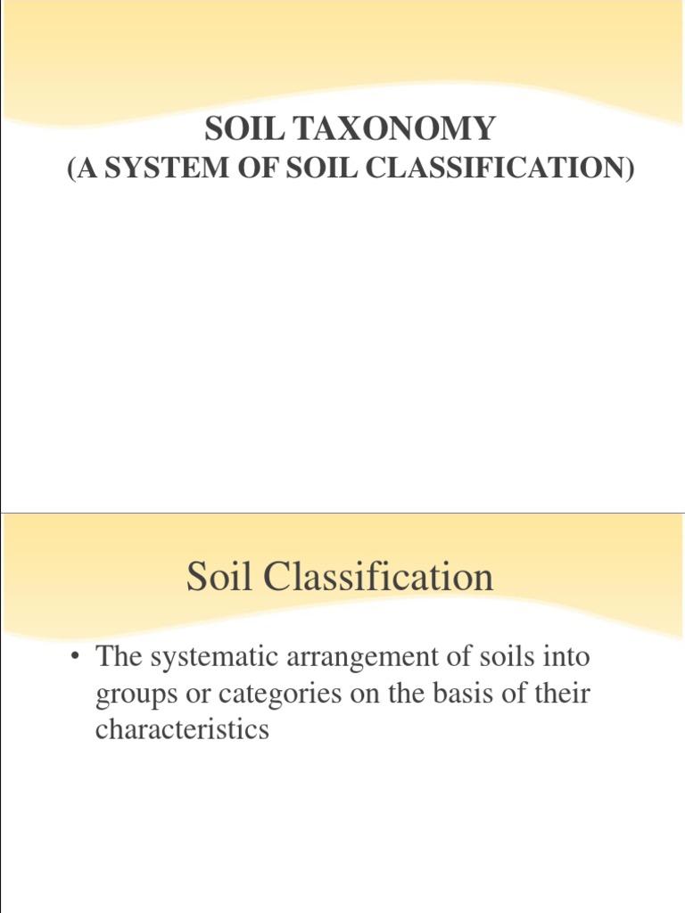 Chapter 6 Soil Taxonomy | PDF | Soil | Geomorphology