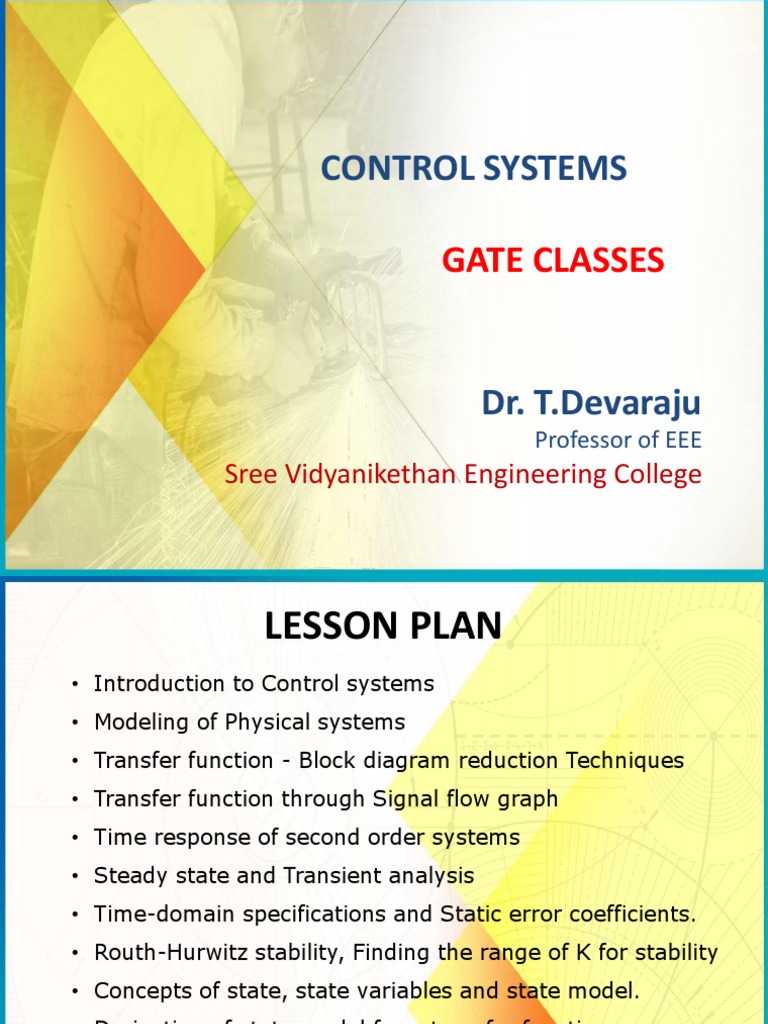 Control Systems: Gate Classes | PDF | Control Theory | Torque