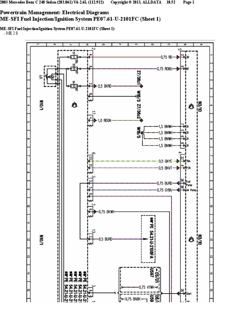 Mer C240 ME-SFI Fuel Injection - Ignition System | PDF