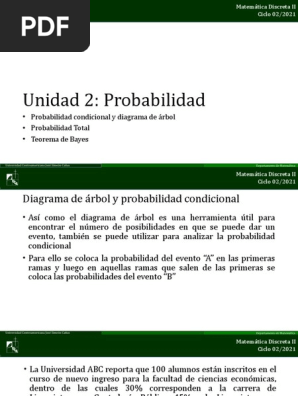 Probabilidad Condicional Total Y Teorema De Bayes Pptx TEOREMA DE