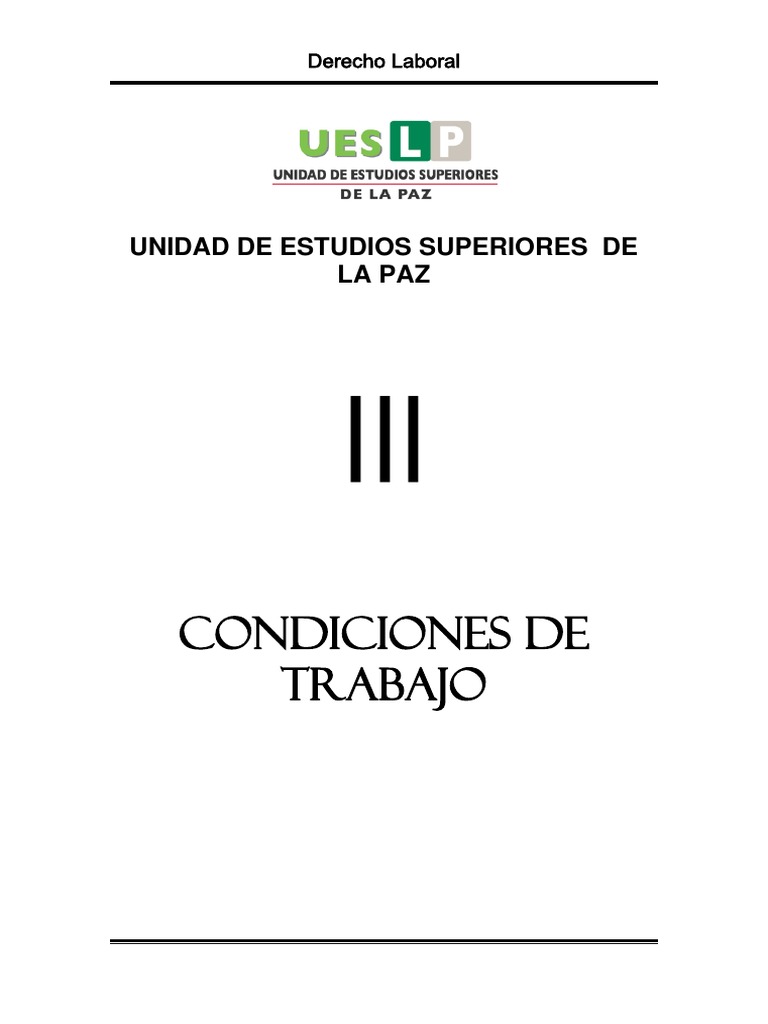 Tesoem Condiciones de Trabajo | PDF | Salario | Tiempo de trabajo