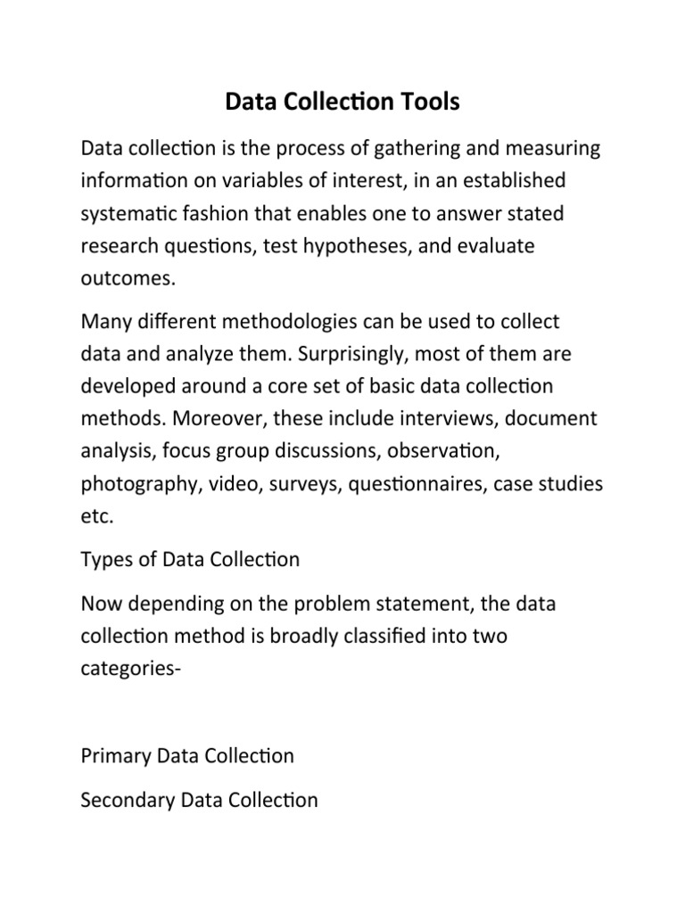 Research Tools and Techniques | PDF | Methodology | Data