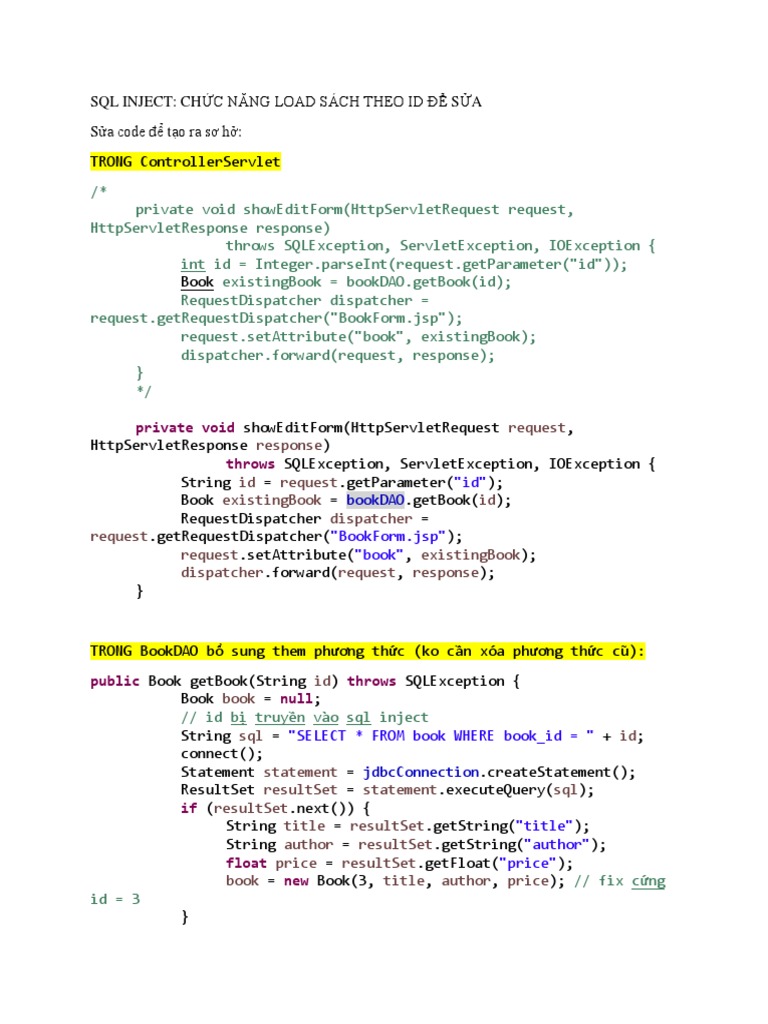 TH C Hành Khai Thác L H NG SQL Inject | PDF