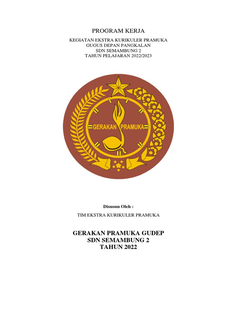 Program Kerja Pramuka SDN Semambung 2 | PDF