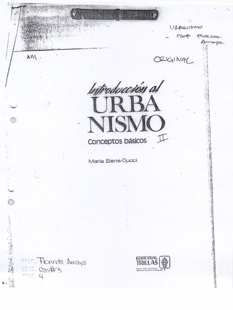 DUCCI, M.E. - Introducción Al Urbanismo 2 - Conceptos Básicos 2 | PDF