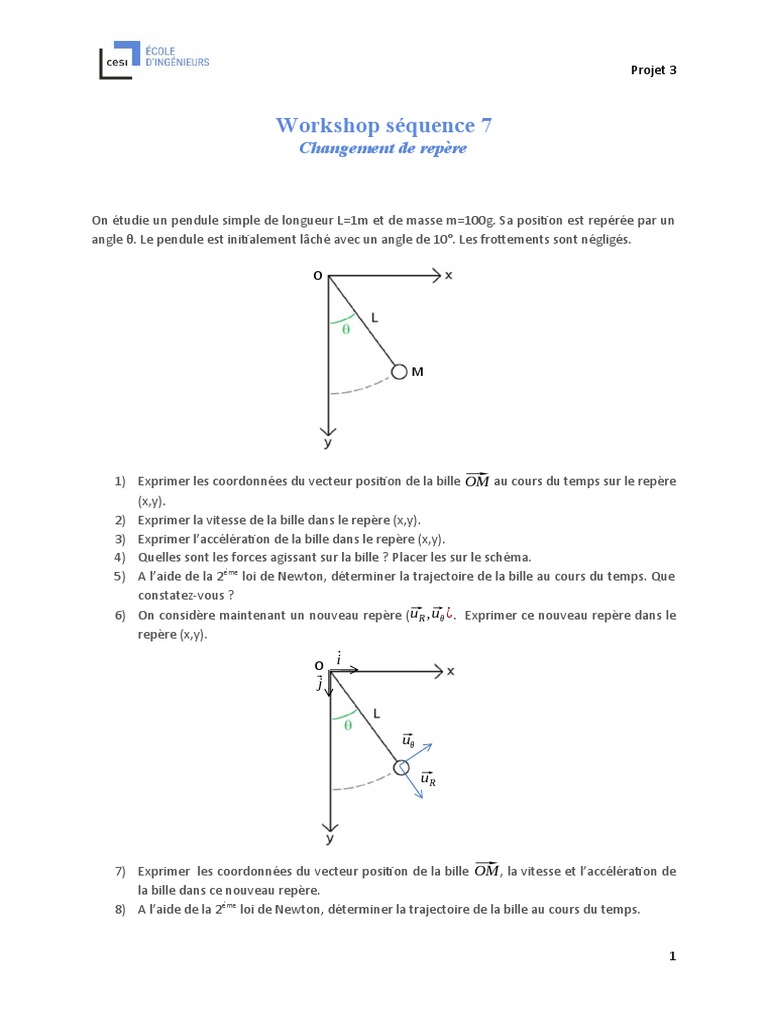 Changement de repère en dynamique | PDF | Sciences sociales