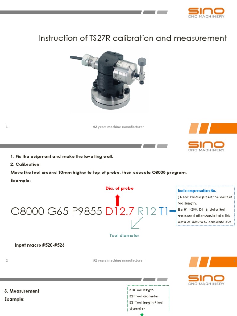 Instruction of TS27R calibration and measurement | PDF