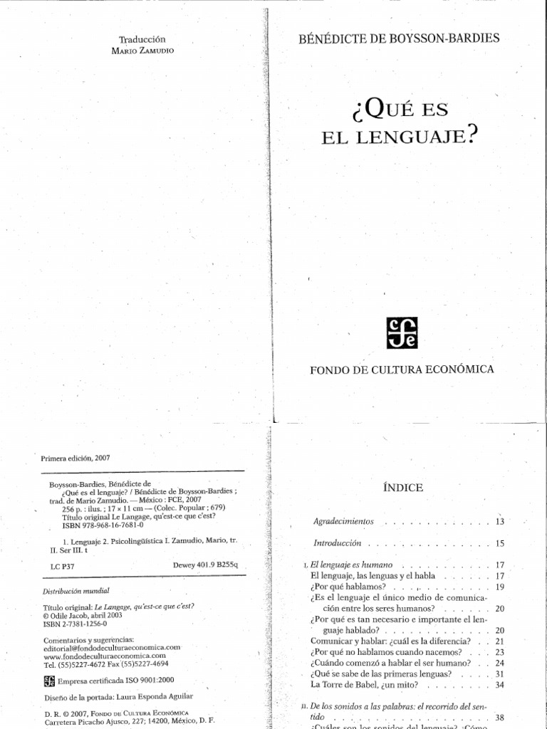Qué Es El Lenguaje | PDF