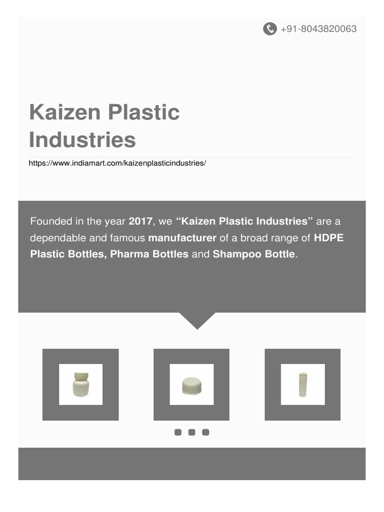 Kaizen Plastic Industries Overview | PDF | Polymers | Materials
