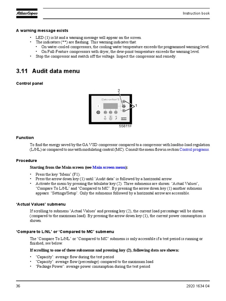 Pages From 432912277-Manual-Air-Compresor-Atlas Copco-GA75-2-7 | Download Free PDF | Menu ...
