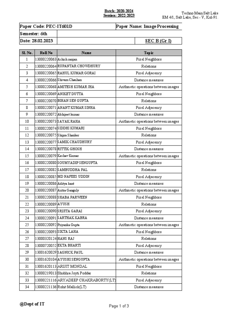 CA2 Topic | PDF | Imaging | Graphics