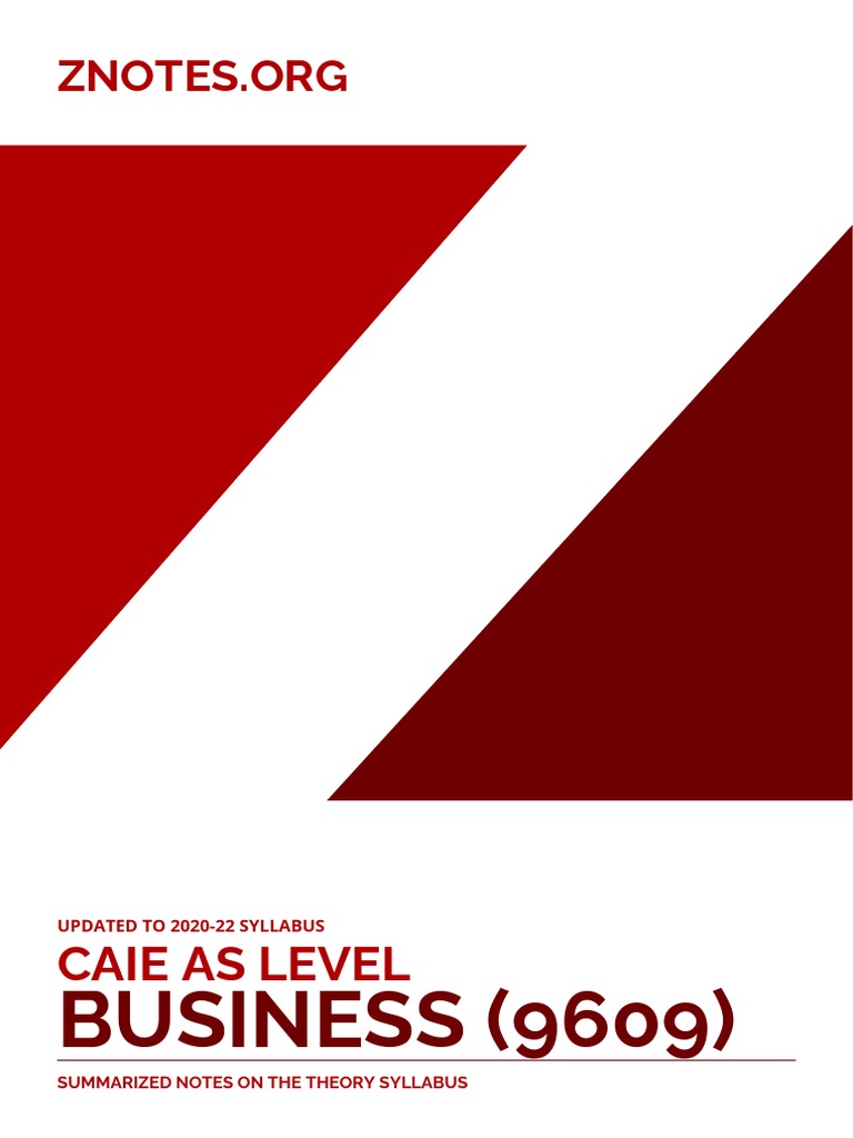 Caie As Level Business 9609 Theory v1 | PDF | Franchising ...