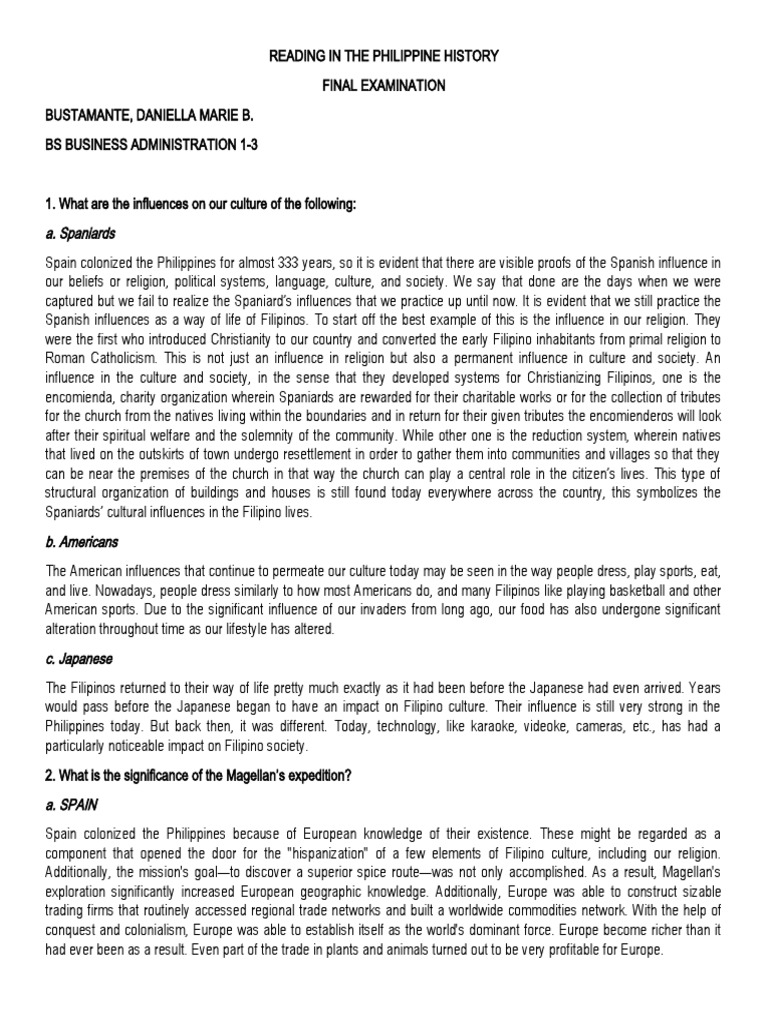 Reading in The Philippine History (Autorecovered) | PDF | Philippines