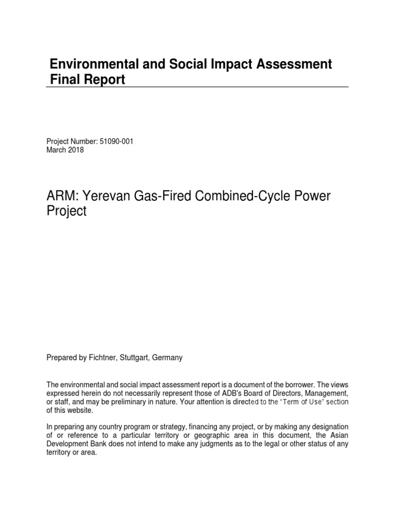 Final Report E&s | PDF | Environmental Impact Assessment | Power Station