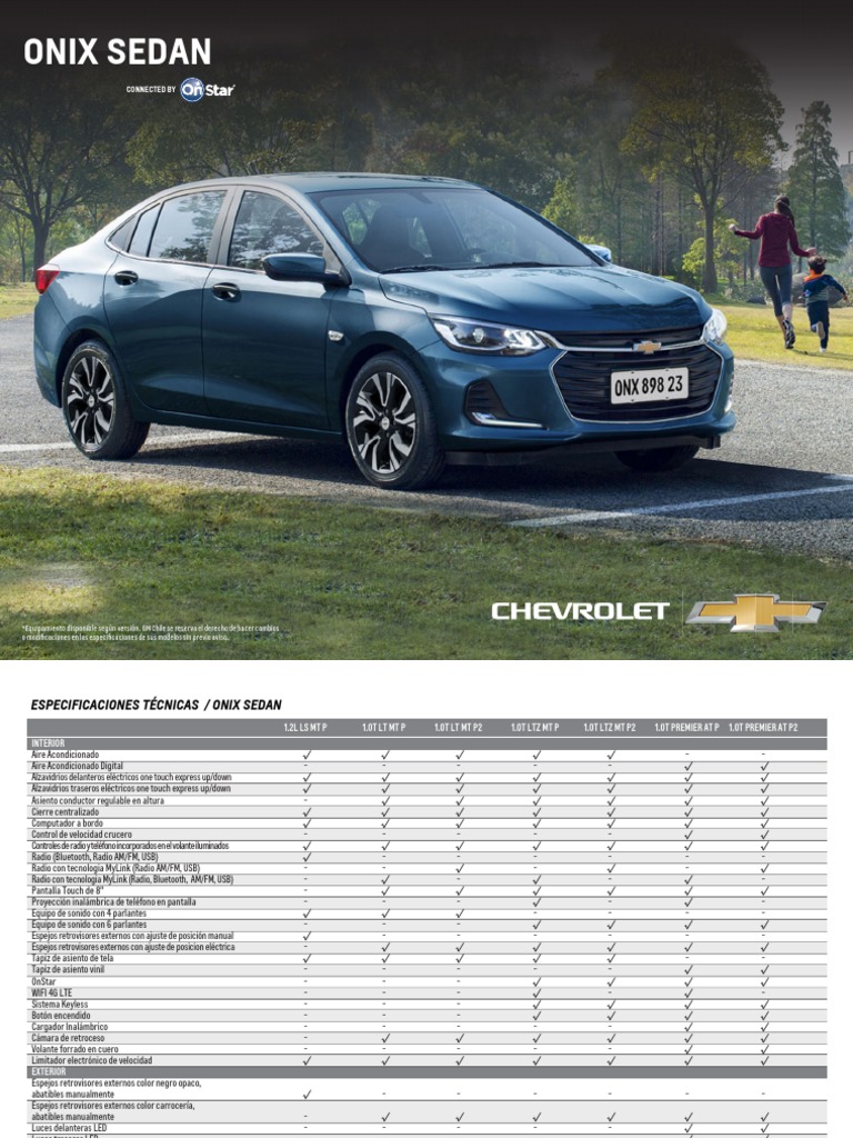 Onix Sedan Connected 1.0T Premier | PDF | Turbocompresor | Vehículos de ...
