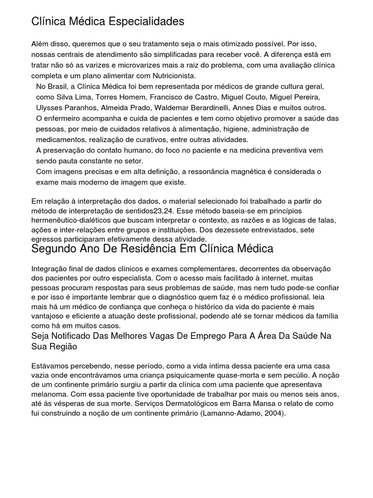 Medicina Interna Cl?Nica M?Dica Cl?Nico Geraloszqy | PDF | Remédio ...