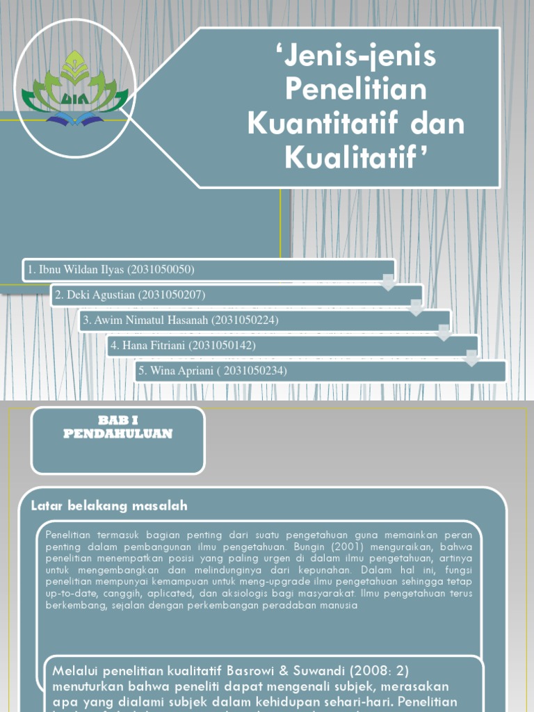 Makalah Kualitatif Dan Kuantitatif | PDF