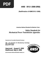 ANSI B11 Standards Safety of Machinery Group 1 1 | PDF | Safety | Risk