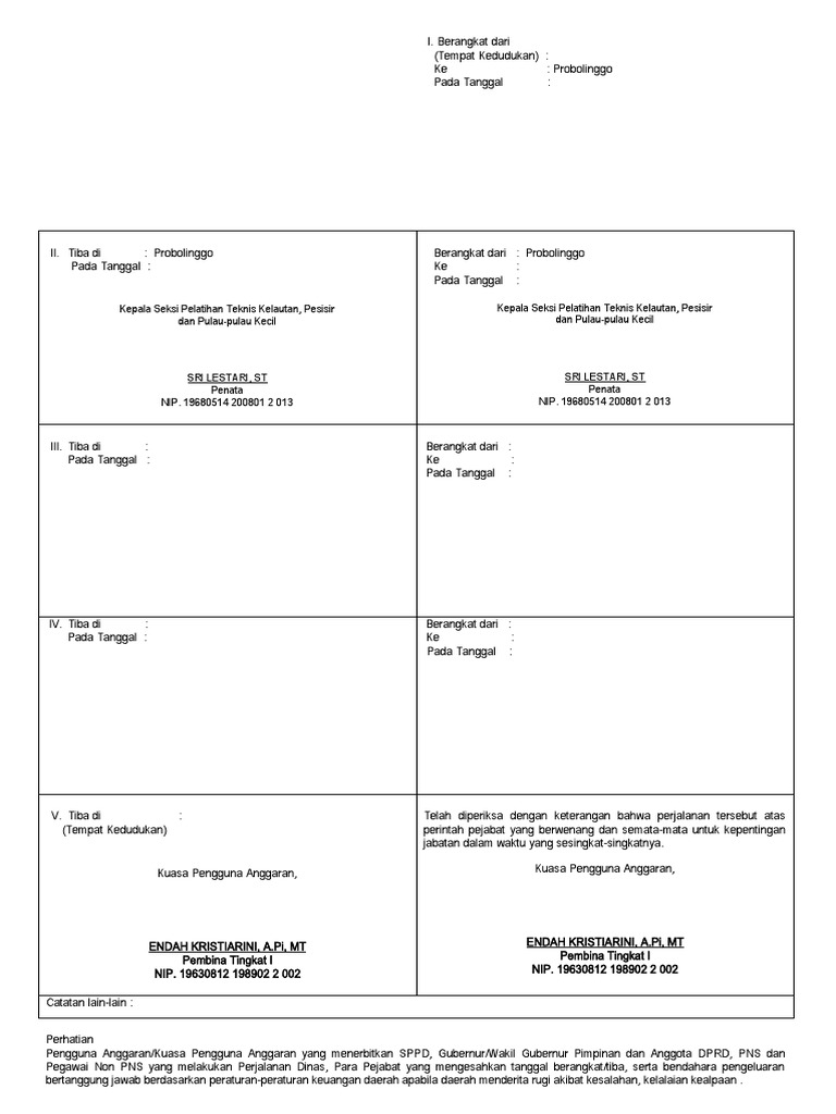 Terbaru SPPD 2 | PDF