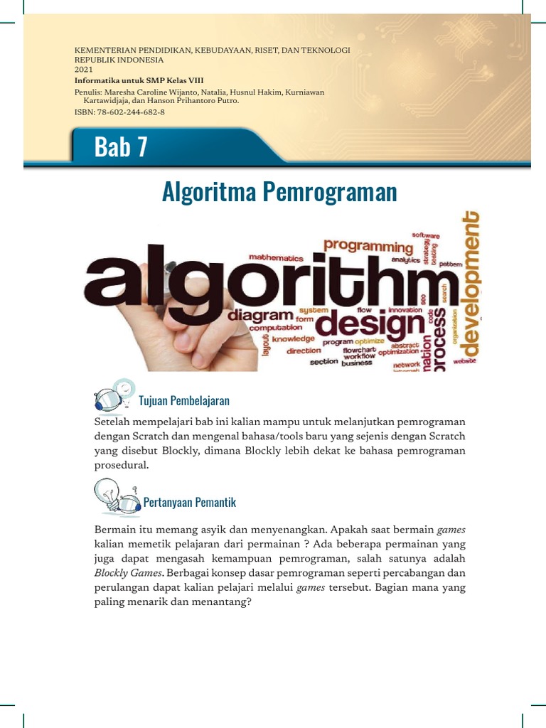 Bab 7 Algoritma Pemrograman | PDF