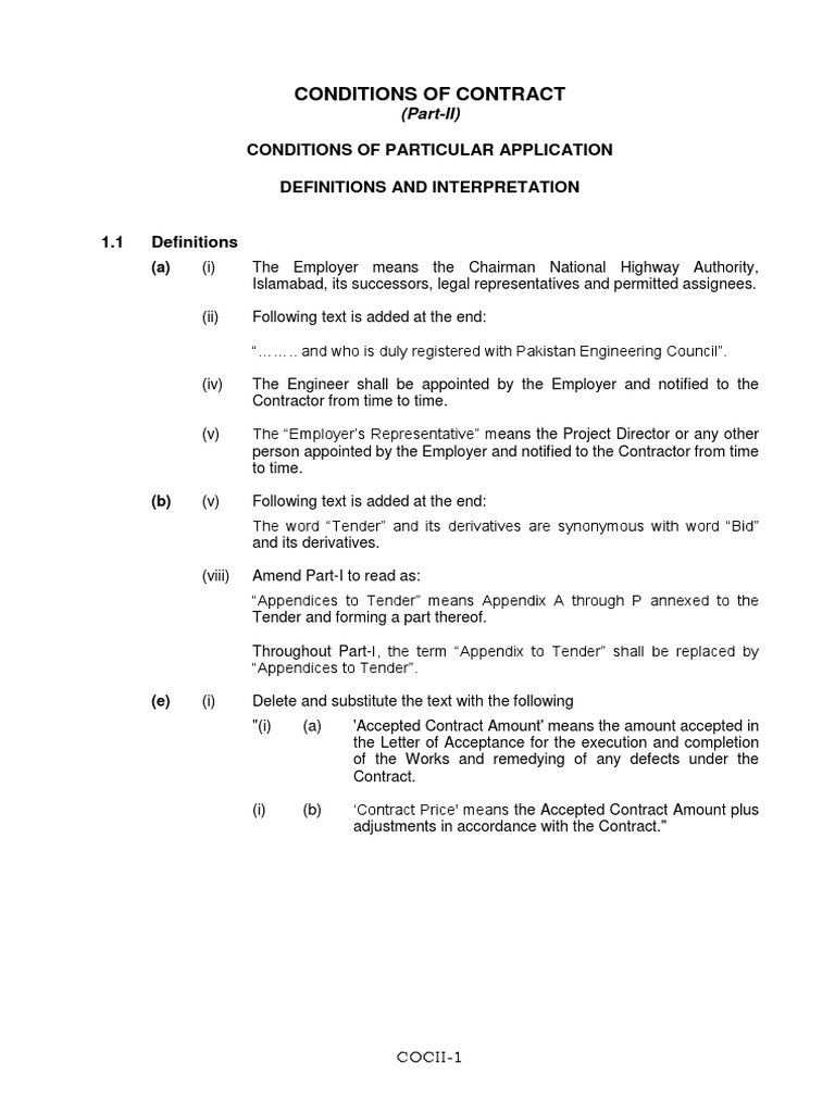 Conditions of Contract for Construction | PDF | Employment | Overtime