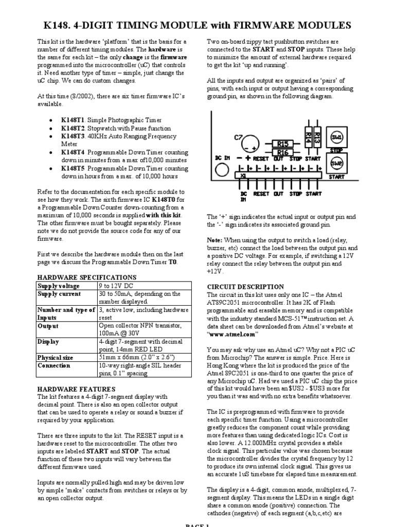 DIY k148 | PDF | Microcontroller | Pic Microcontroller