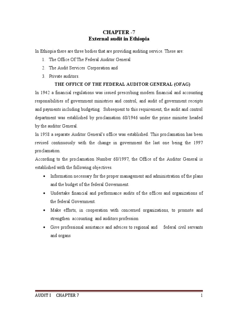 Audit Chapter 7 | PDF | Audit | Financial Audit