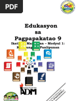 EsP9 - Q3 - Mod1 - Katarungang Panlipunan - 04192021 | PDF