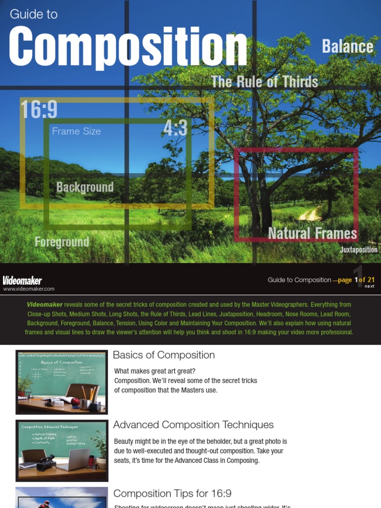 Guide To Composition | PDF | Composition (Visual Arts) | Imaging