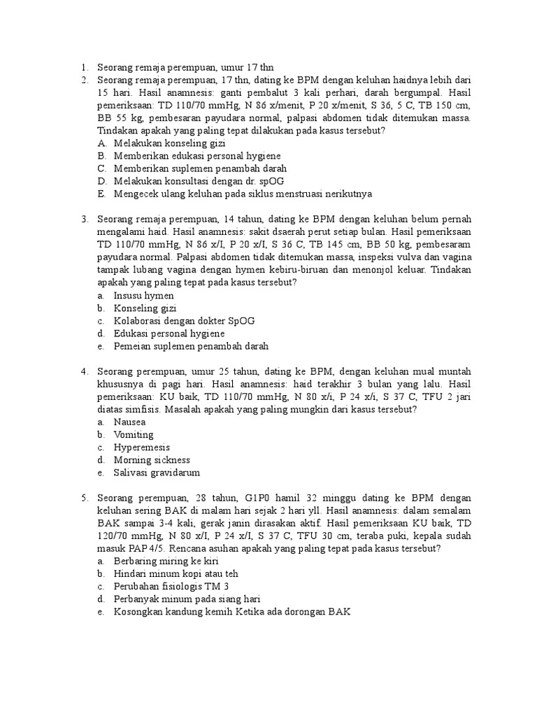 Soal Ukom | PDF | Kesehatan Holistik