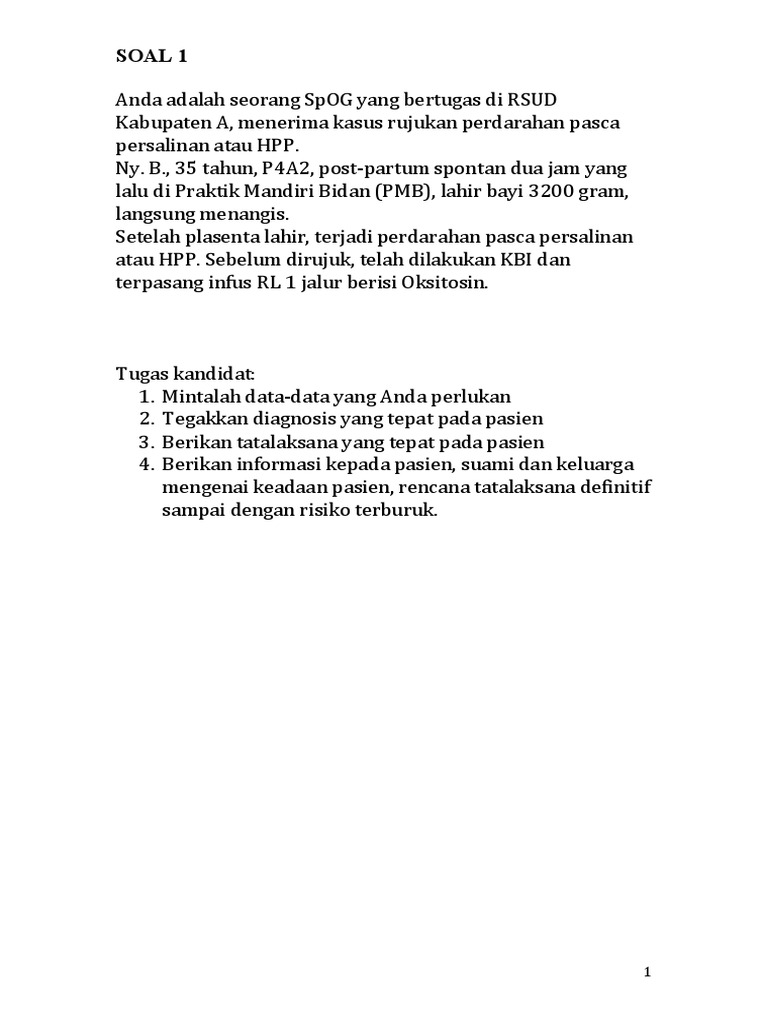 1 OSCE HPP UKN Bali 2023 (Reviewed 26012023) | PDF