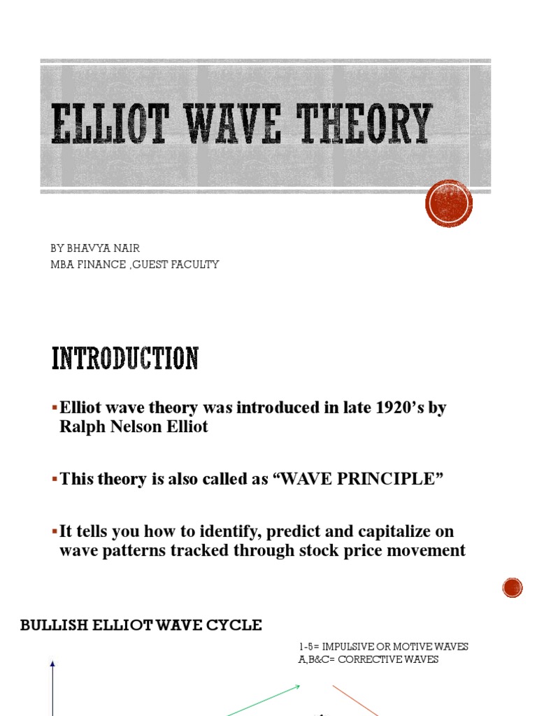 Elliot Wave Theory | PDF | Market Trend | Business