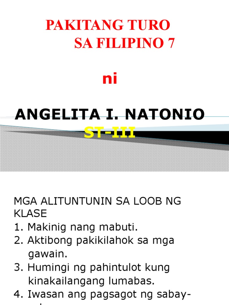 ELEMENTO at Katangian Presentation | PDF