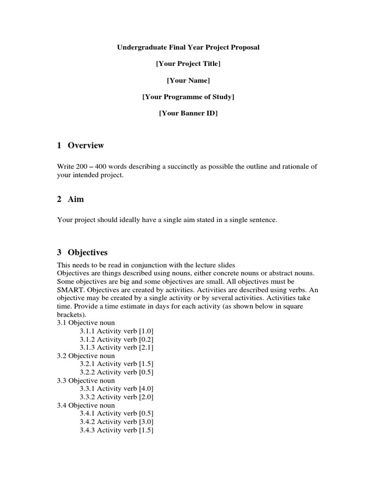 Proposal Template | PDF