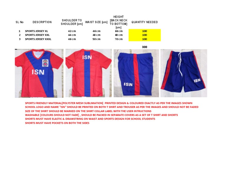 Sports Jersey | PDF