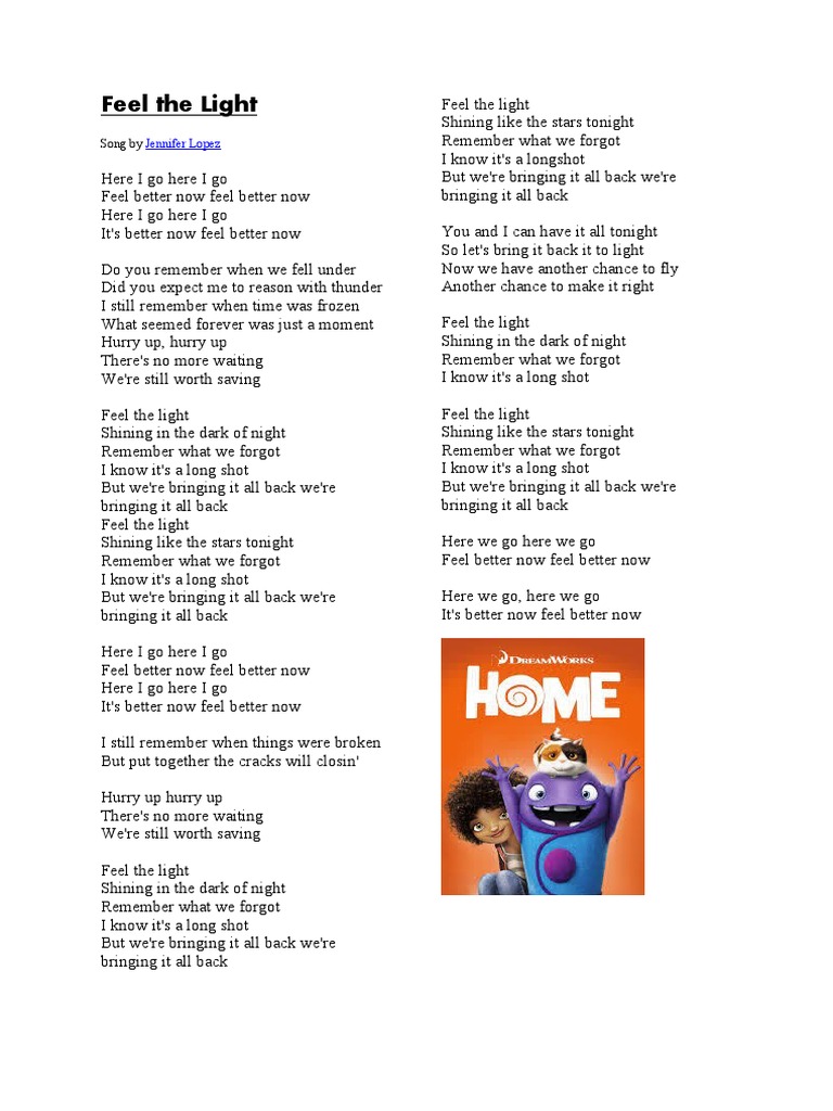 Feel The Light - HOME | PDF