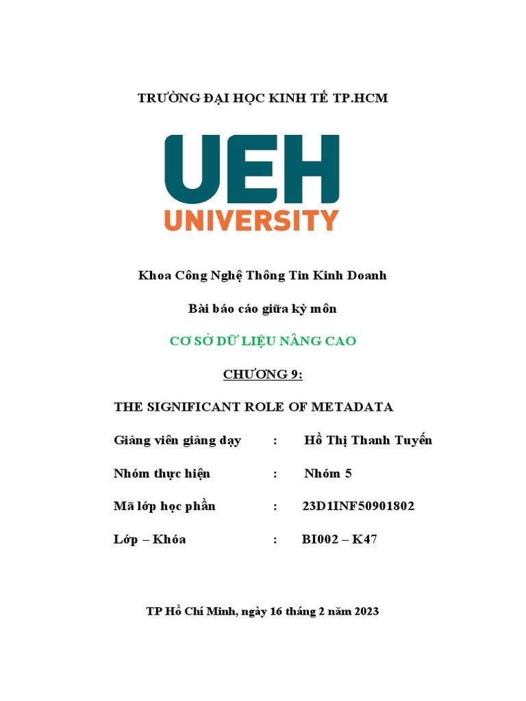 N I Dung CSDLNC Nhóm 5 1 2 | PDF