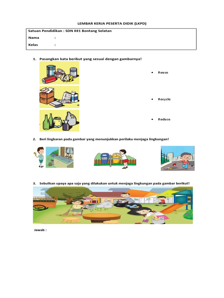 LKPD Pengelolaan Sampah | PDF LKPD Pengelolaan Sampah | PDF
