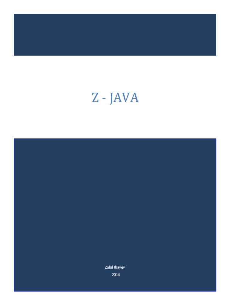 Java Azərbaycan Dilində Pdf