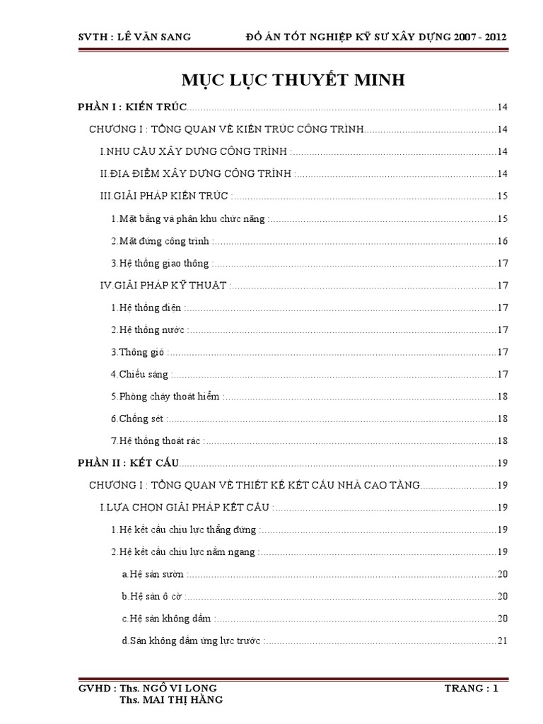 Thuyet Minh Datn | PDF