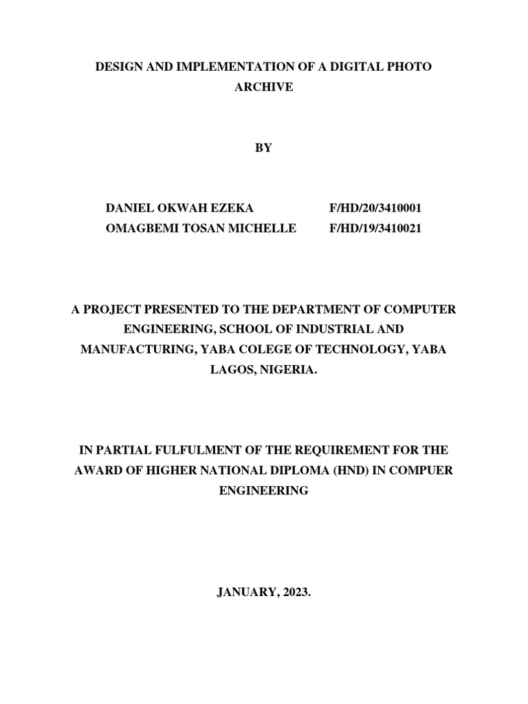 Combined Final HND Report | PDF | Digital Photography | Camera