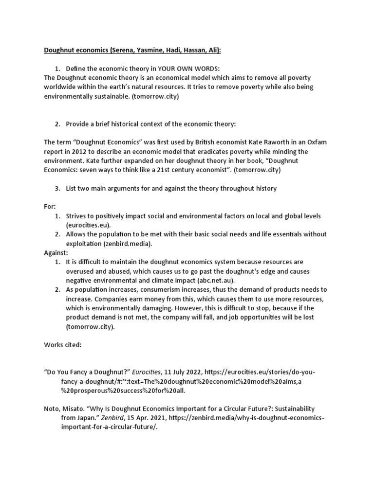 Doughnut Economics | PDF | Economics | Sustainability