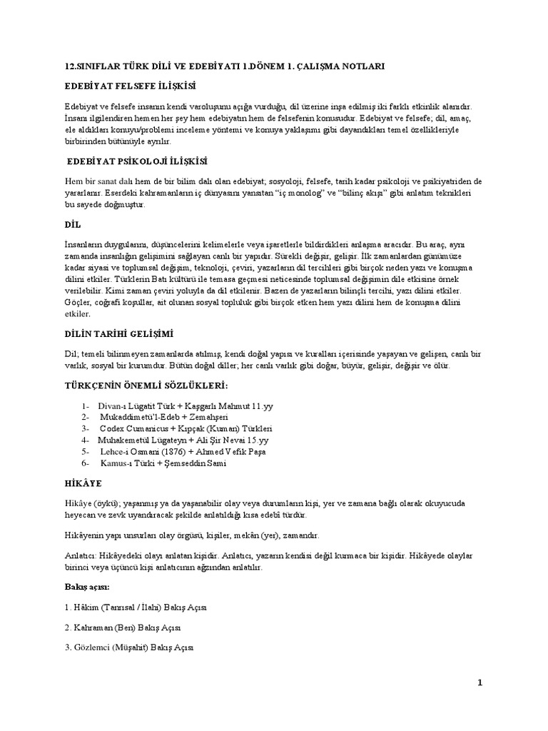 12 notlar-EKİM | PDF