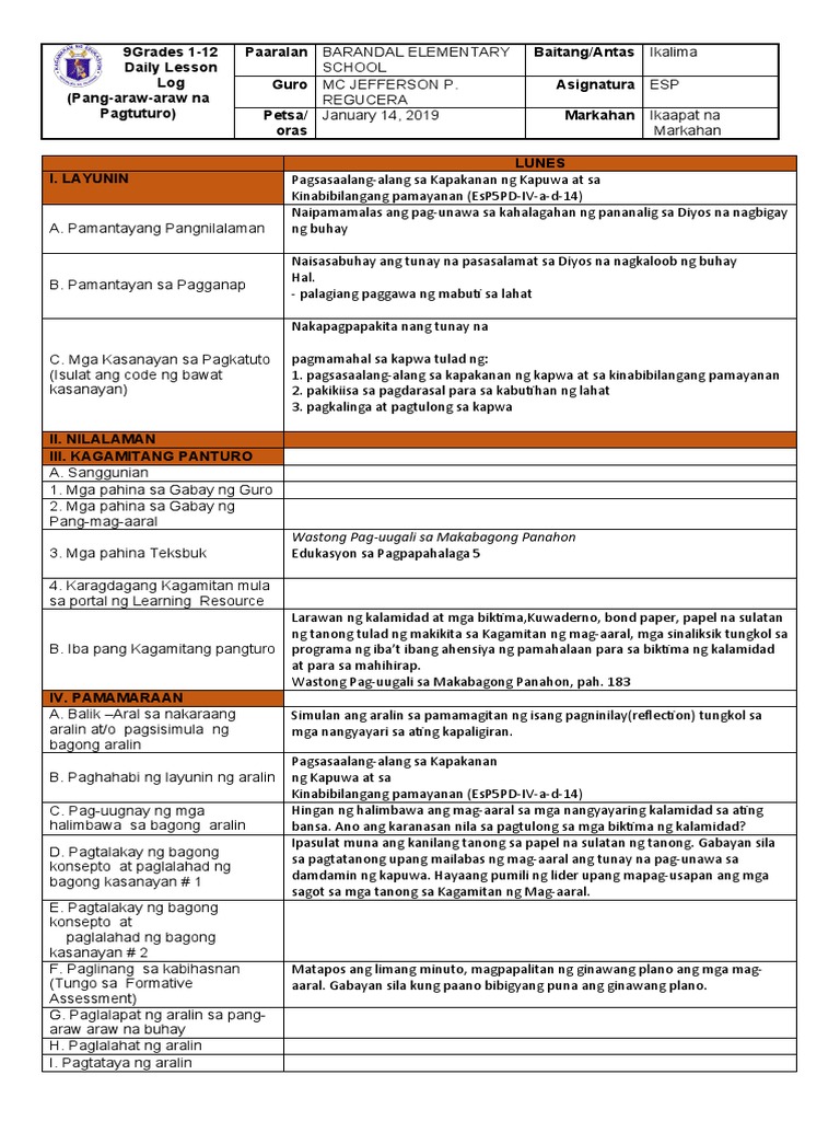 DLL ESP Week 1 | PDF