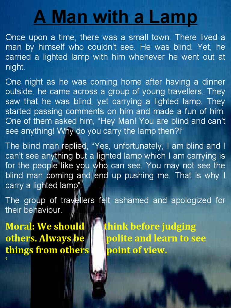 A Man With A Lamp | PDF