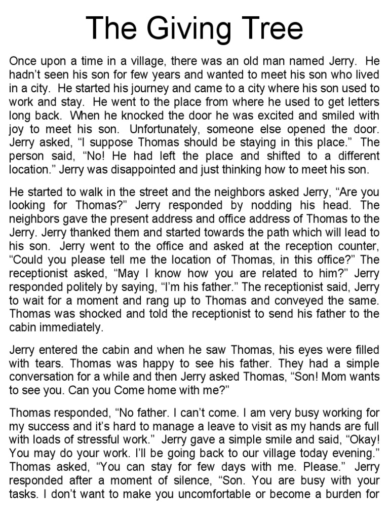 The Giving Tree | PDF