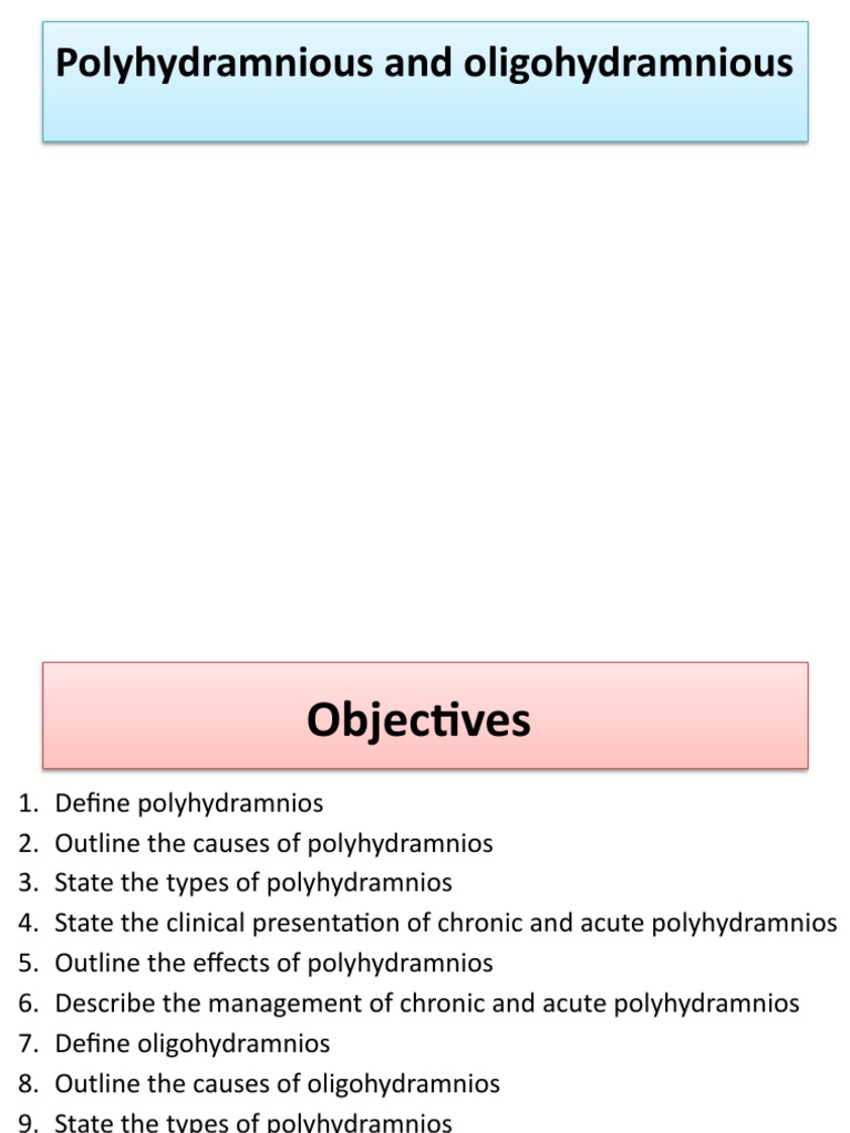 Polyhydramnios (Revised) | PDF | Childbirth | Pregnancy